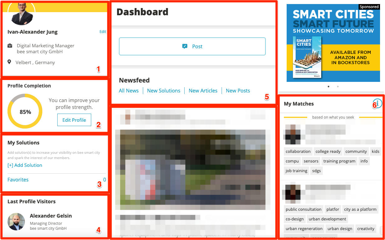 How to optimize your profile page ON THE GLOBAL SMART CITY NETWORK